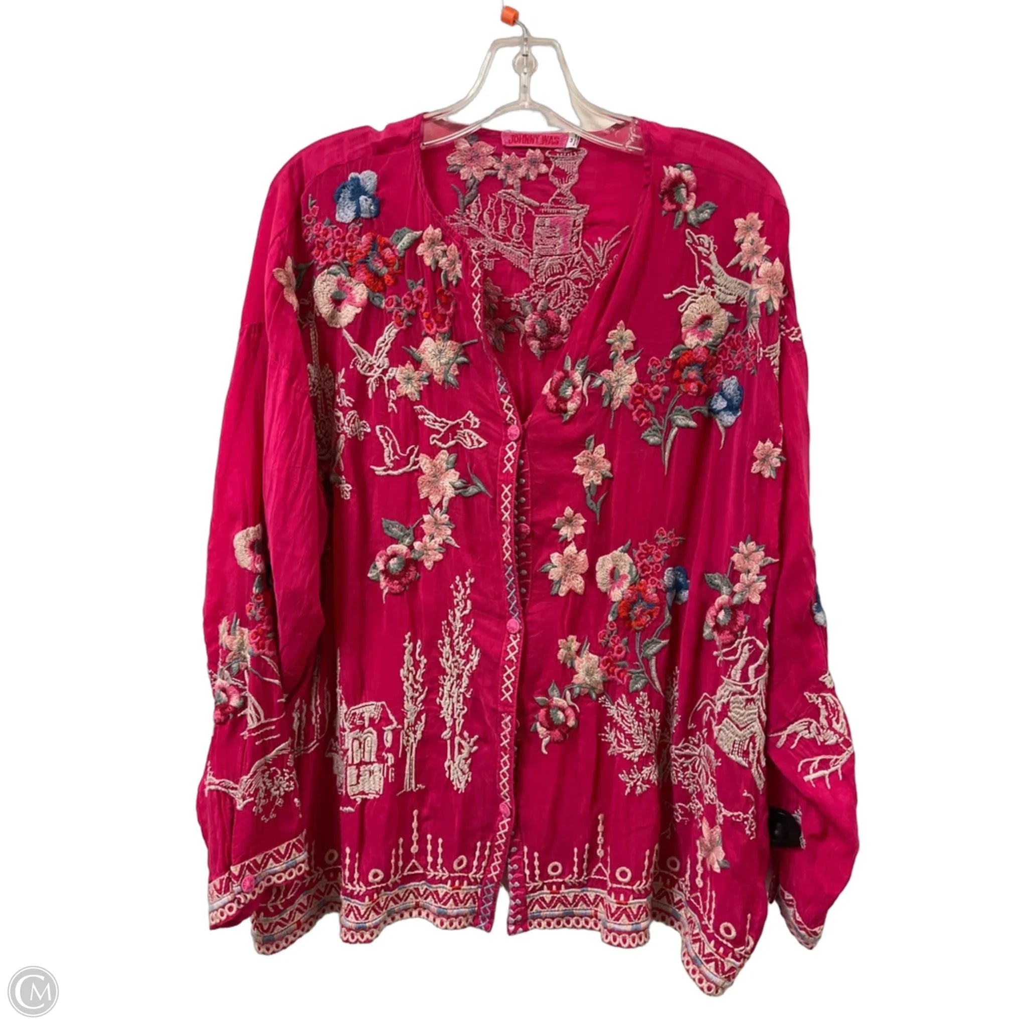 Blouse Designer By Johnny Was In Pink, Size: M – Clothes Mentor ...
